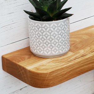 12cm Deep Solid OAK Wooden Floating Shelf With ENERGY-SAVING Radiator ...