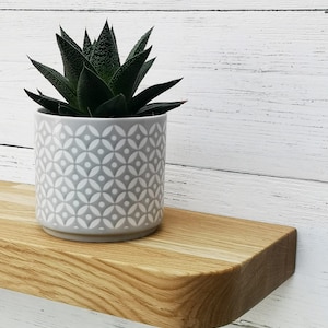 Solid OAK Wooden Floating Mantel Radiator Shelf With Rounded Edges ...