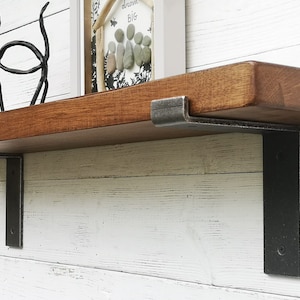 14.5cm Deep Solid OAK Wooden Mantel Radiator Rustic Shelf With ...