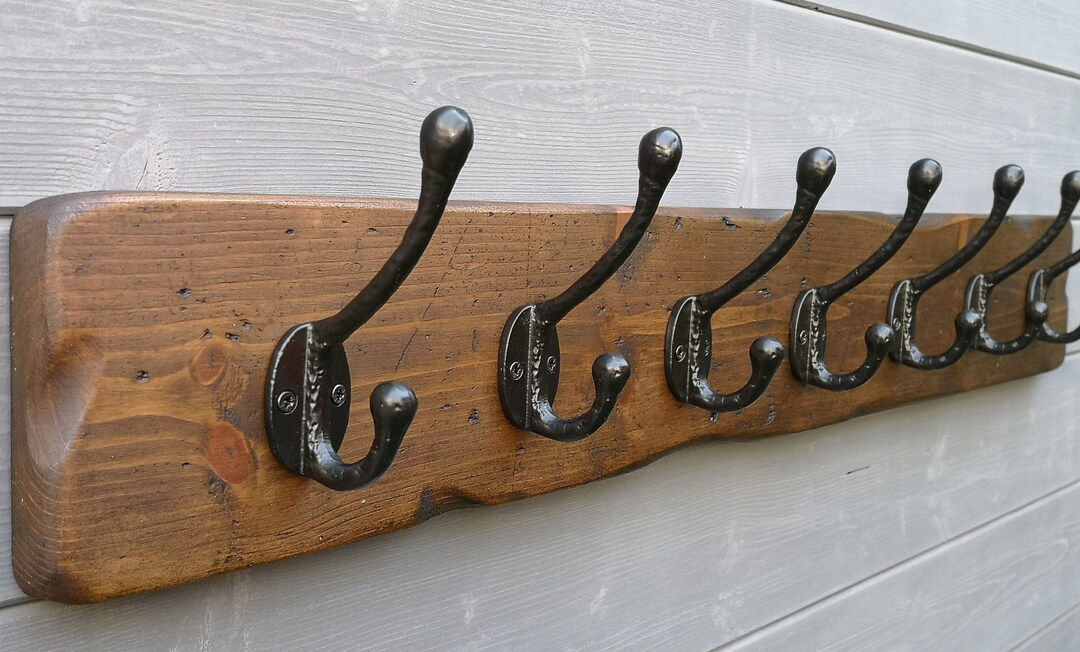 Handmade Reclaimed Wood Cottage Country Chic Rustic Coat and Hat Rack ...