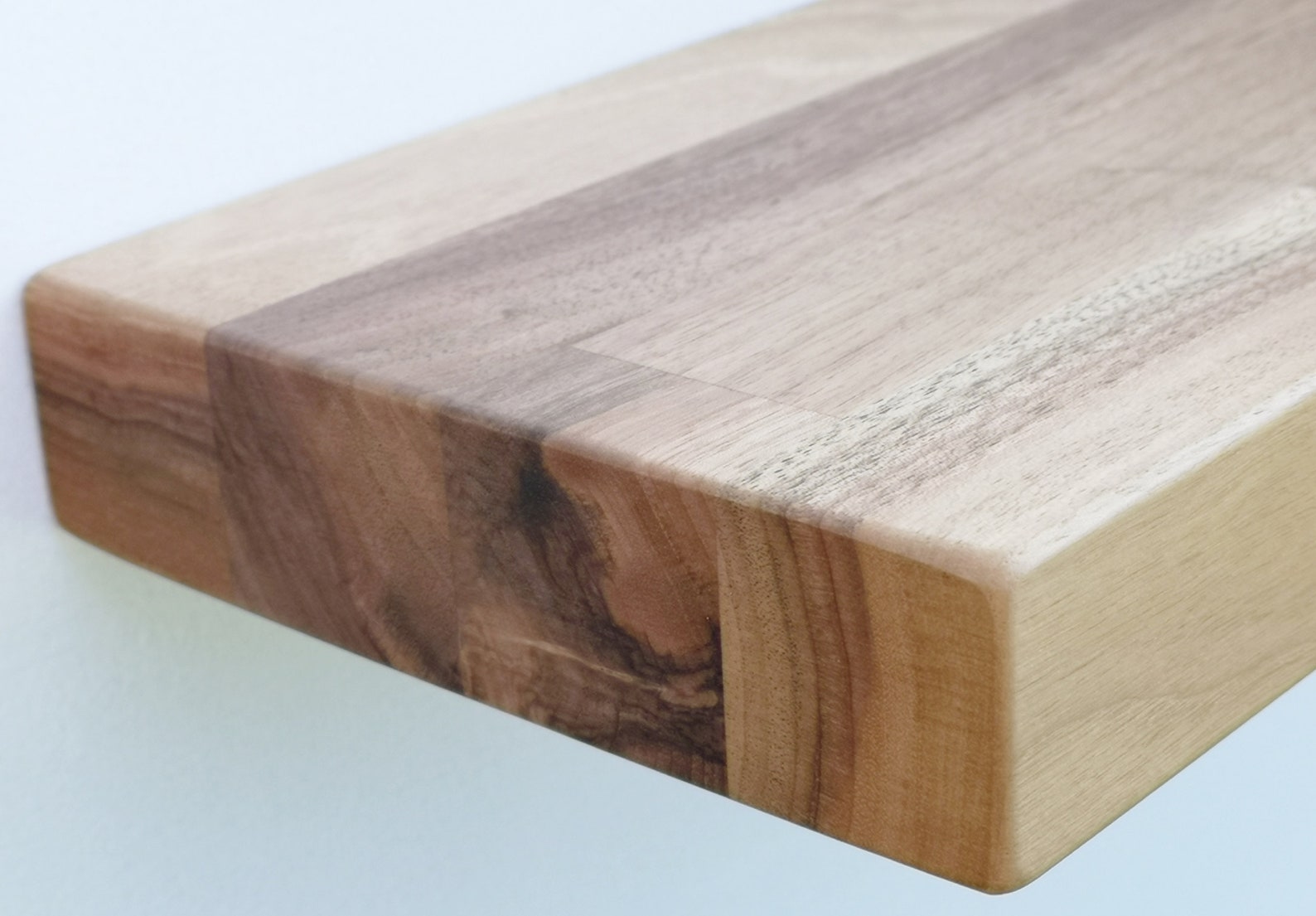 Solid WALNUT Wood Floating Mantel Shelf Rustic With Concealed | Etsy