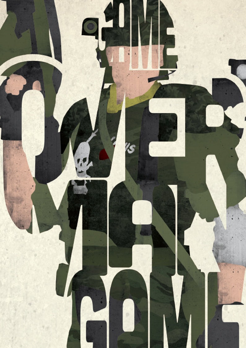 Aliens Movie Poster Sci-fi Marine Typography Quote Film Art | Etsy