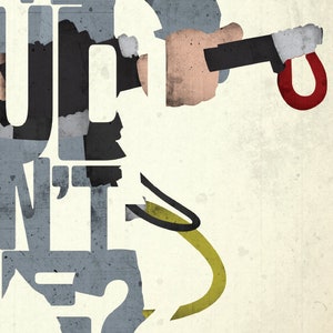 Ghostbusters Movie Poster - 80s Comedy Sci-fi Typography Quote Film Art ...