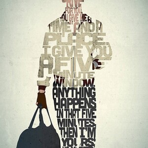 Drive Movie Poster - Typography Quote Film Art Print. Ryan Gosling Car ...