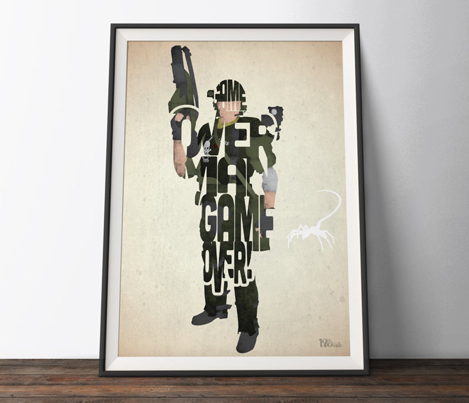 Aliens Movie Poster Sci-fi Marine Typography Quote Film Art - Etsy UK