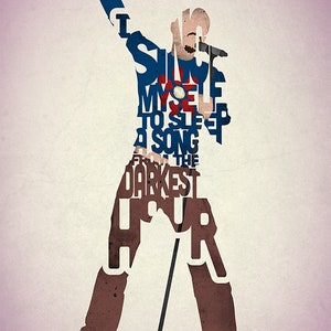 James Music Poster - Sit Down Typography Lyrics Art Print. Tim Booth ...