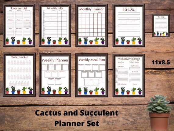 Calendars & Planners Paper Weekly Plan Meal Planner Meal Prep Meal ...