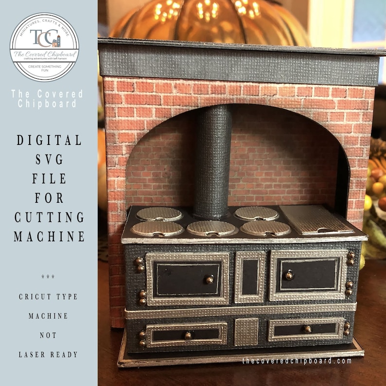 SVG for Miniature Vintage Stove - Etsy