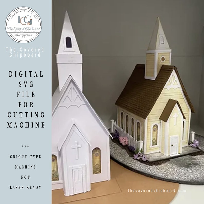 SVG Putz Church Cutting Machine Files - Etsy Canada