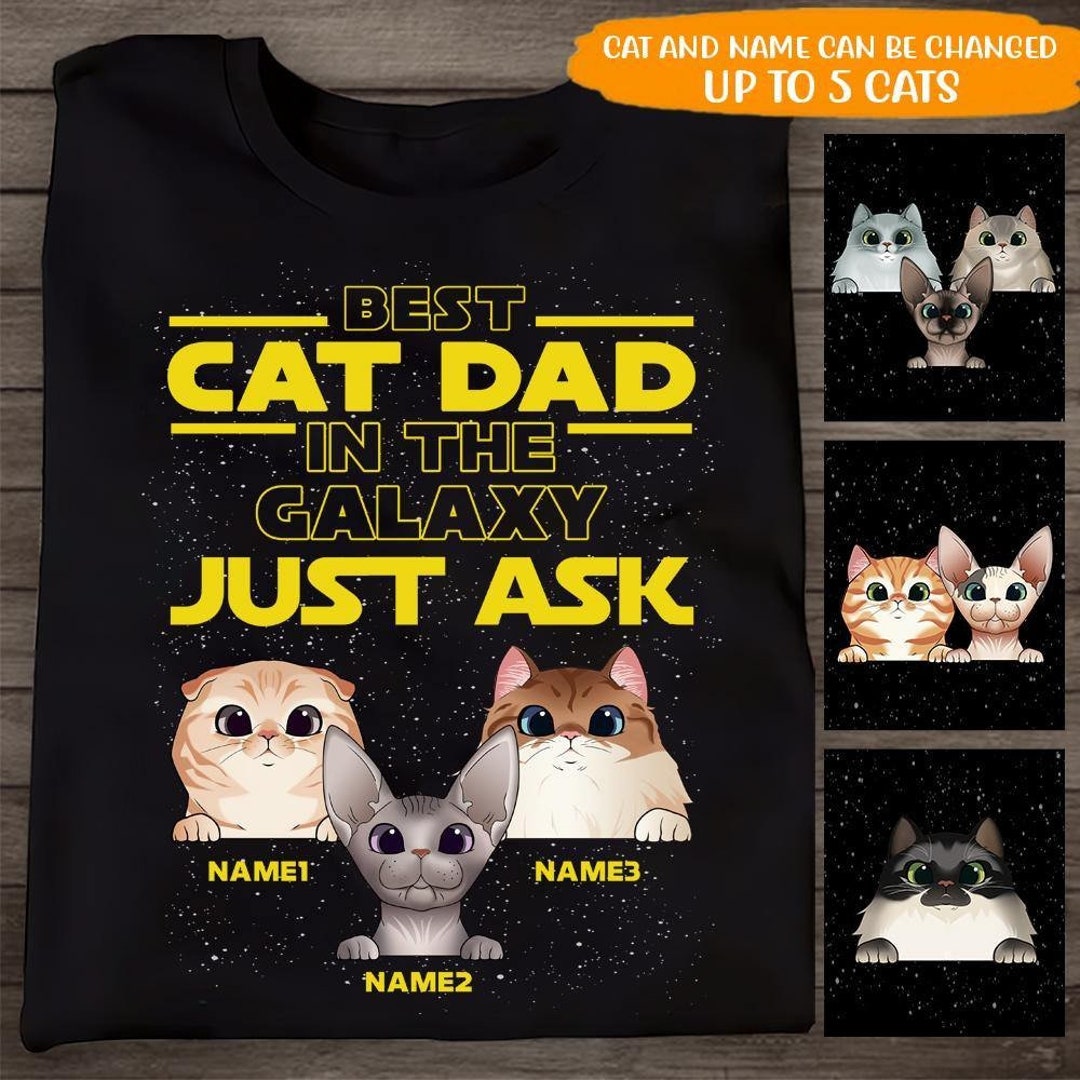 Personalized Cat Dad T-shirt Matching Father's Day 2023 Gifts, Best Cat ...
