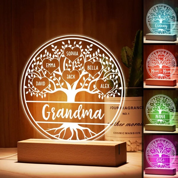 Lighted Family Tree - Etsy
