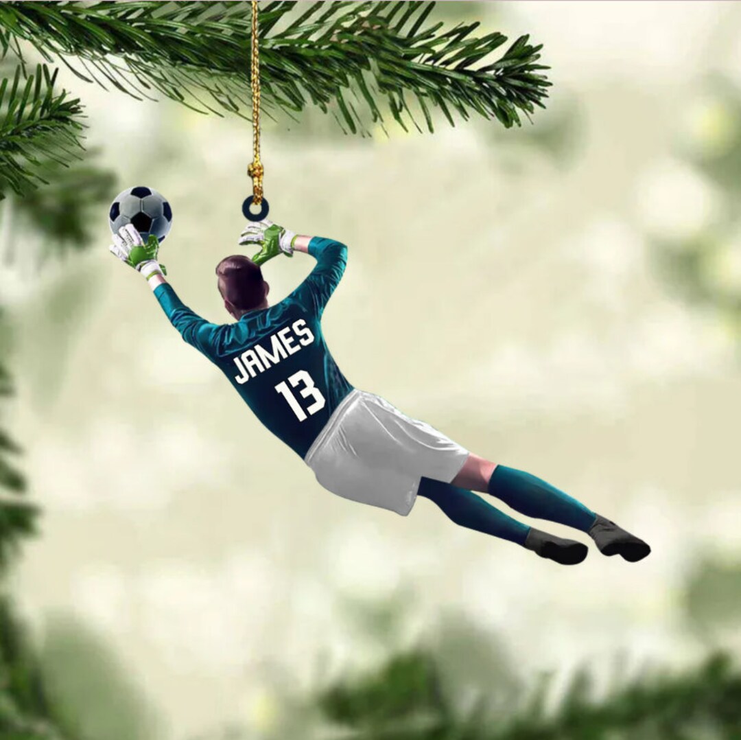 Personalized Soccer Players Christmas 2023 Ornament, Custom Soccer Team ...