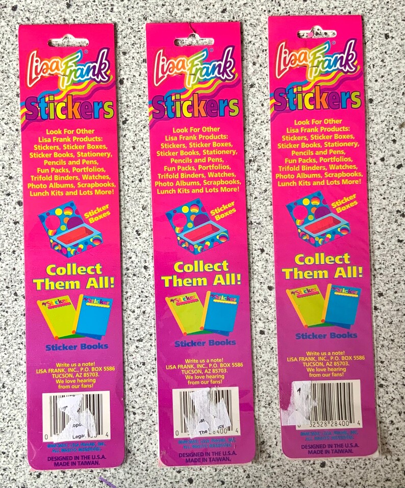 Vintage Lisa Frank Sticker Packs - Etsy