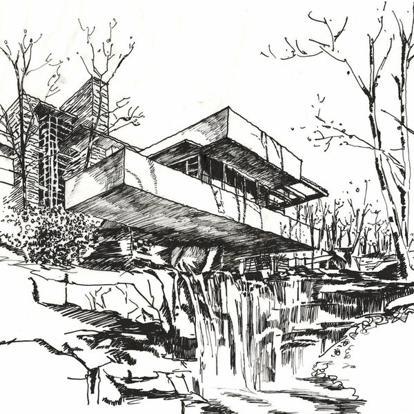Frank Lloyd Wright Print - Etsy