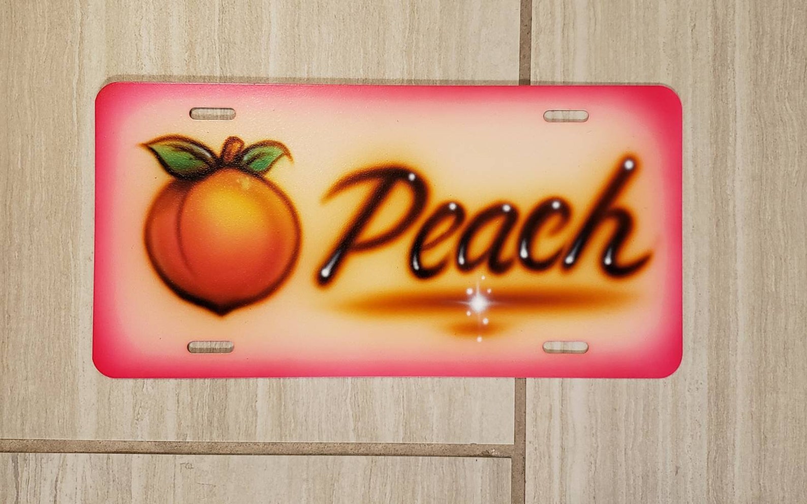 Custom Airbrush License Plate - Etsy