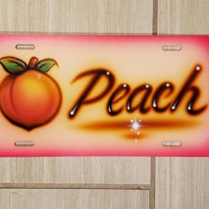 Custom Airbrush License Plate - Etsy