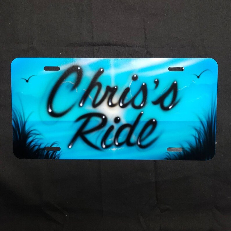 Custom Airbrush License Plate Add 2 Names Only - Etsy