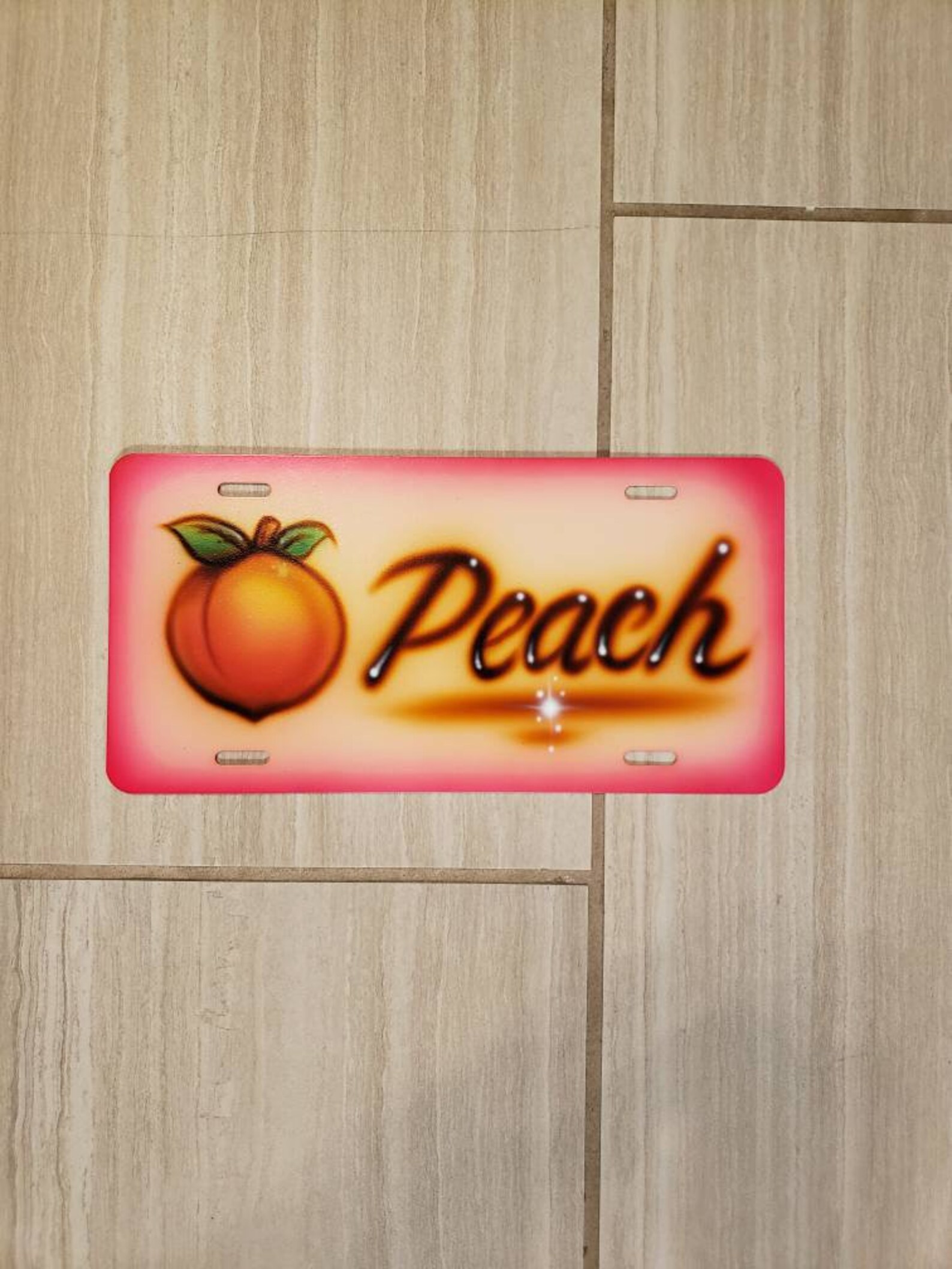 Custom Airbrush License Plate - Etsy