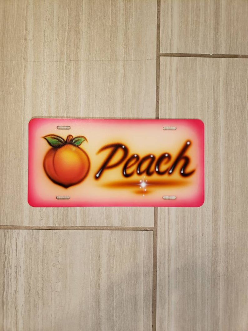 Custom Airbrush License Plate - Etsy