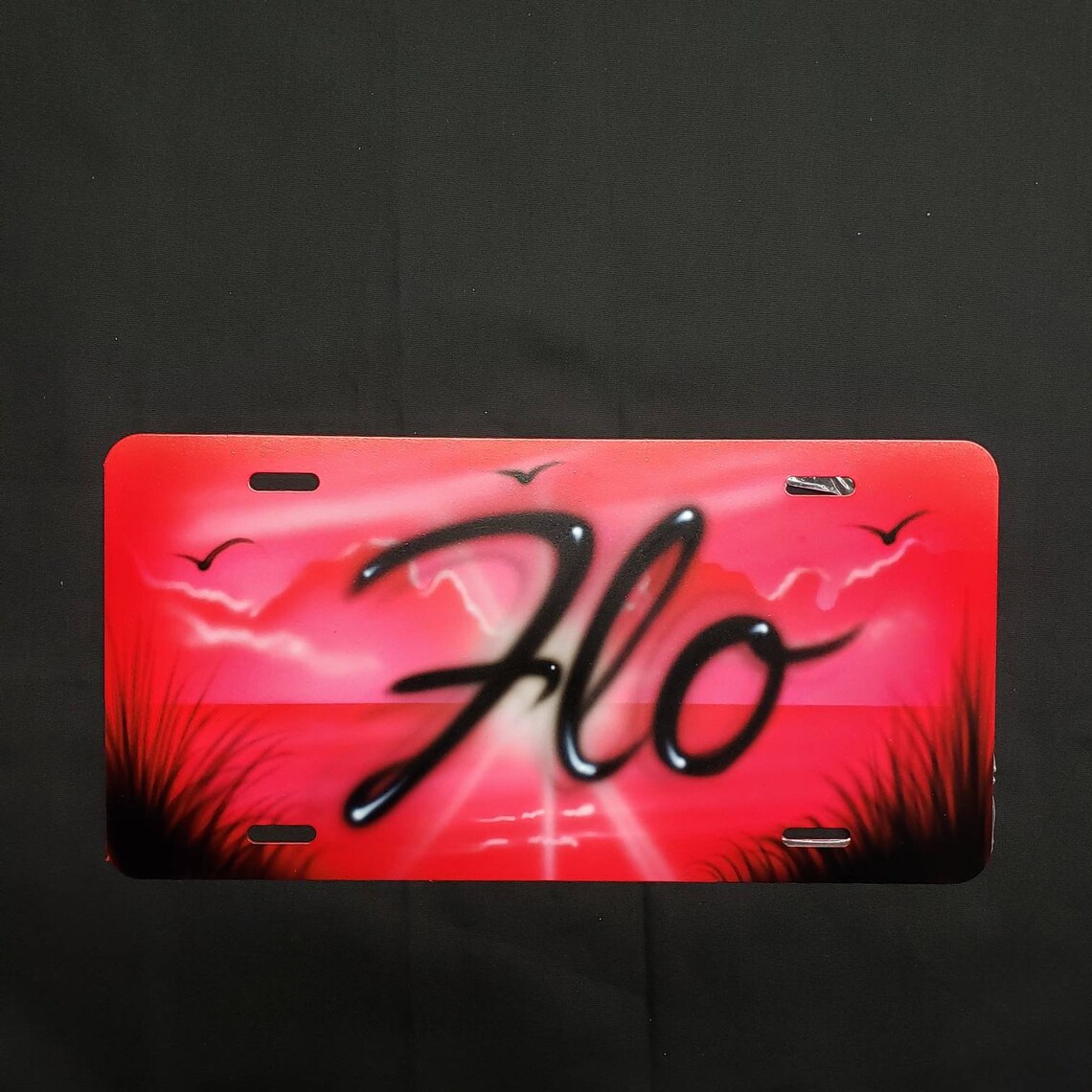 Airbrush Custom License Plate Your Name - Etsy