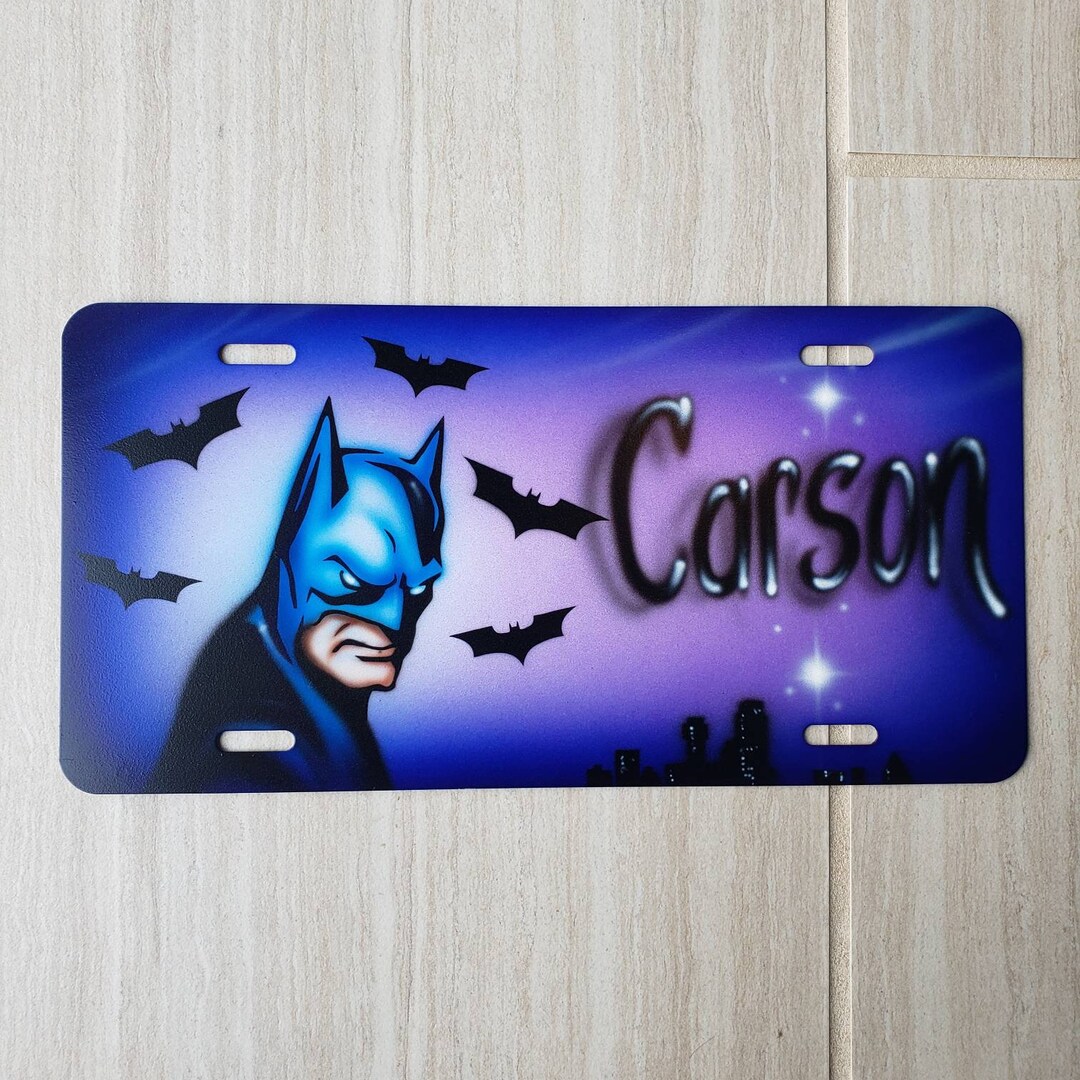 Custom Airbrush License Plate Add Your Name - Etsy