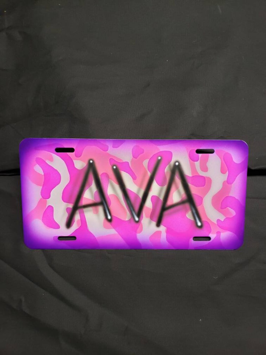 Custom Airbrush License Plate Add 1 Name Only - Etsy