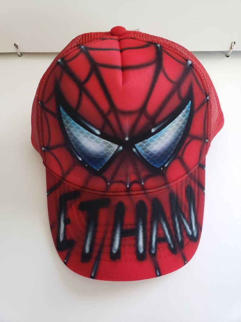 Custom Airbrush Spider Hat - Etsy