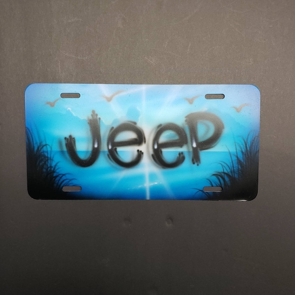 Jeep Front License Plate - Etsy