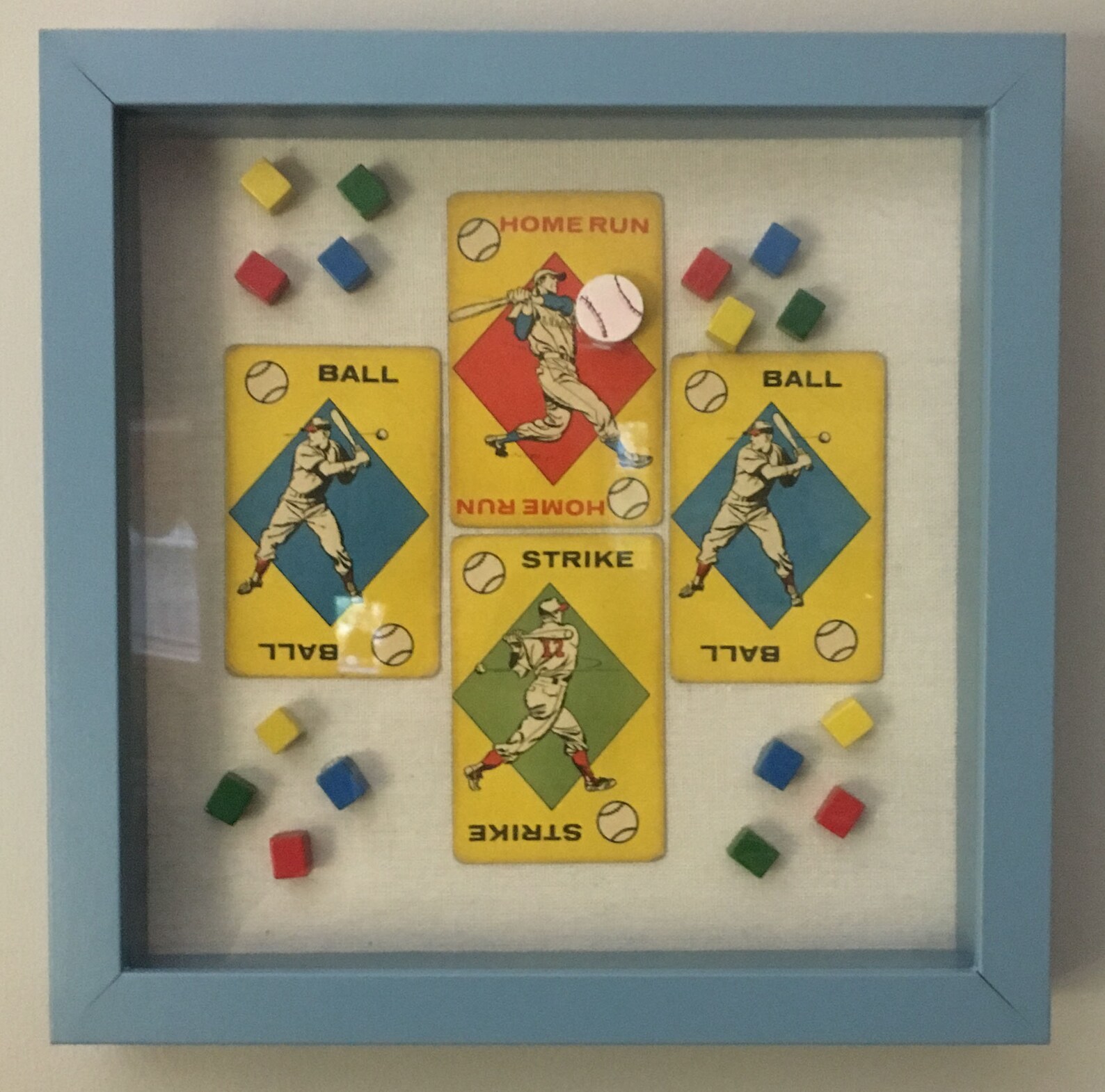 Baseball Themed Shadow Box - Etsy Hong Kong