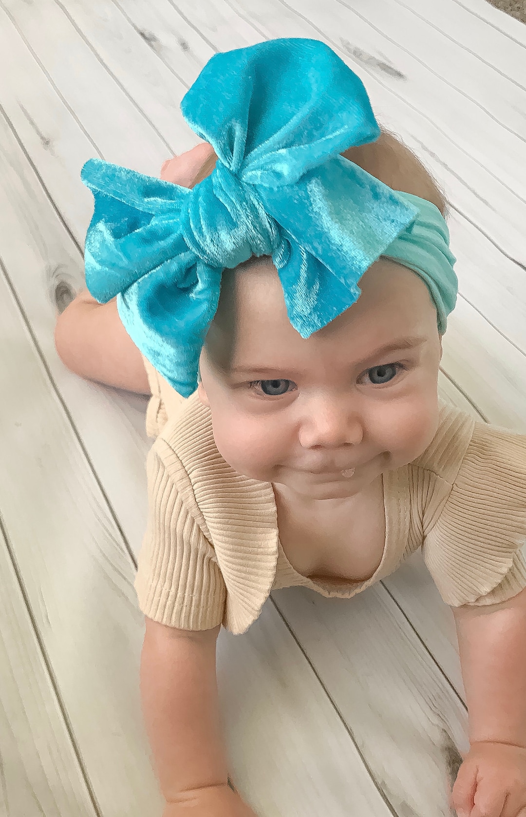 BIG Velvet Head Wrap, Hot Pink or Aqua Turquoise Bow Headband. Baby ...