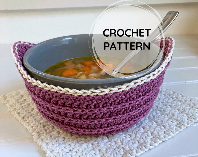 PATTERN for Crochet Piggy Bowl Cozy - Etsy