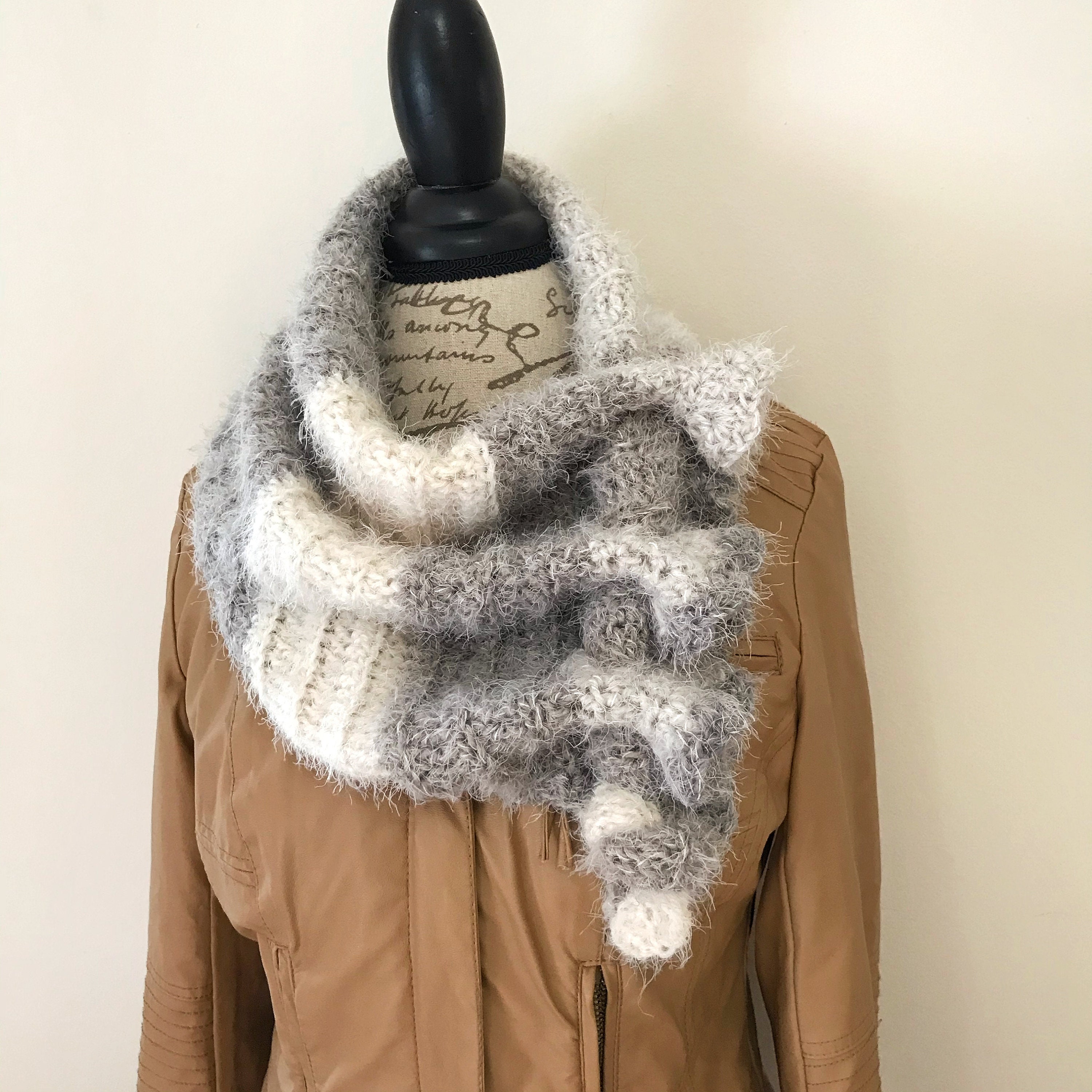 Waterfall Wrap Scarf Pattern PDF CROCHET PATTERN Easy Pull - Etsy