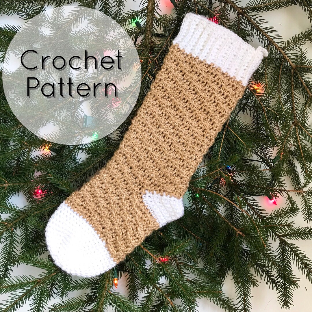 Winding Ridges Stocking | PDF CROCHET PATTERN | Textured Christmas ...
