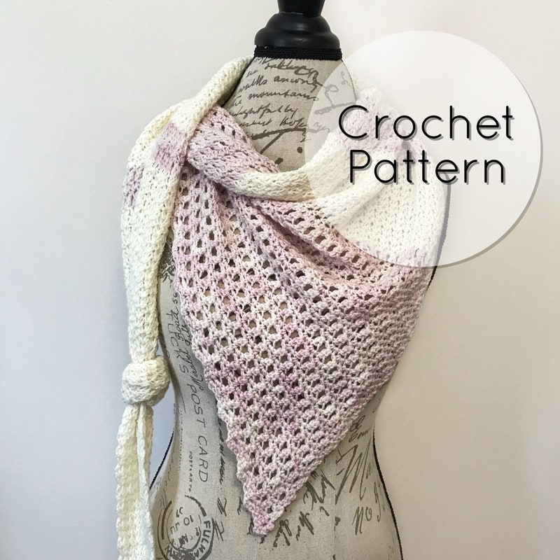 Crochet Cotton Shawl - Etsy