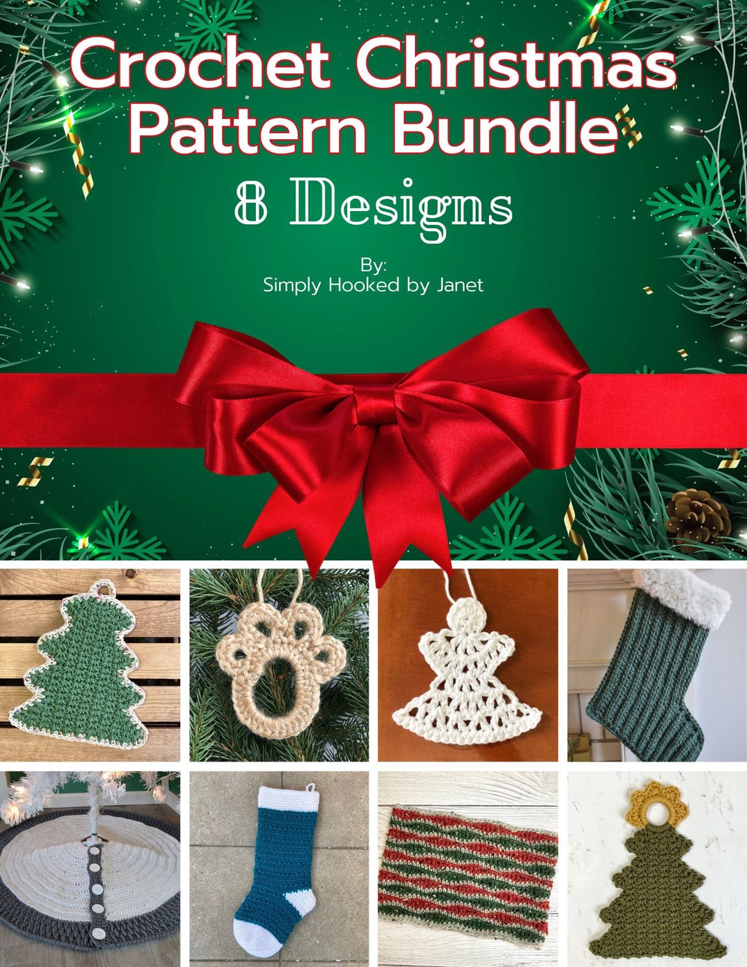 Crochet Christmas Pattern Bundle| PDF CROCHET PATTERN | Christmas ...