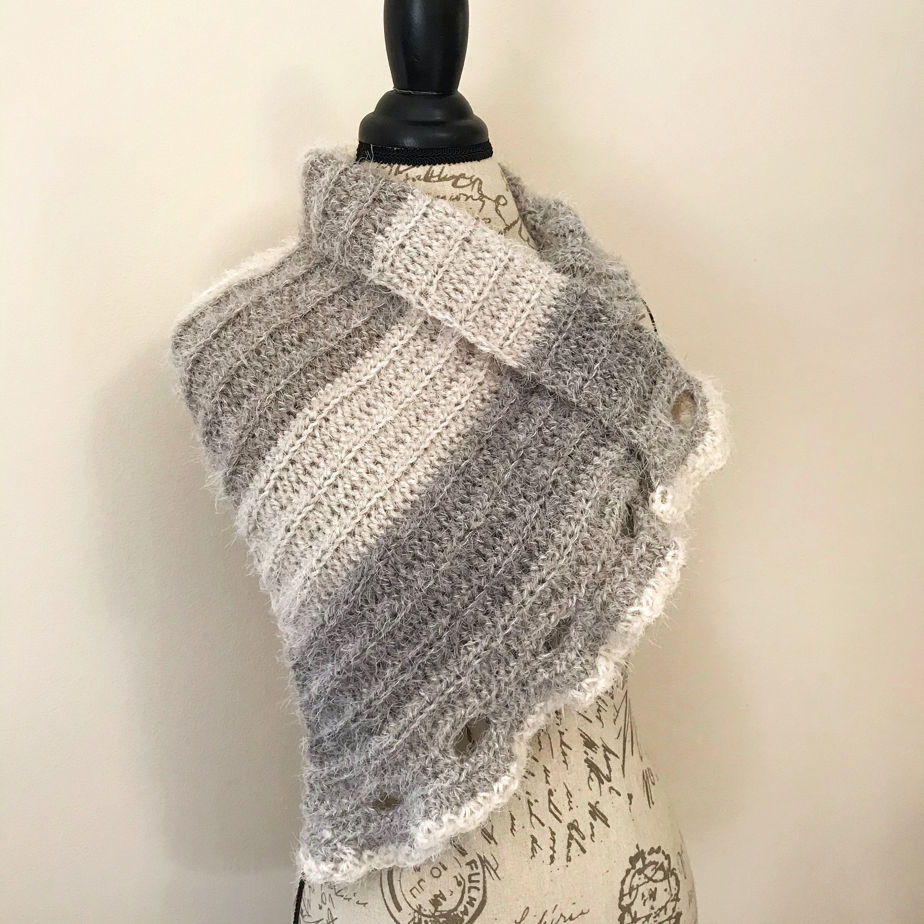 Waterfall Wrap Scarf Pattern PDF CROCHET PATTERN Easy Pull - Etsy