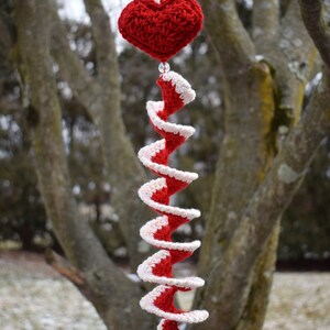 Crochet Heart Wind Spinner | PDF CROCHET PATTERN | Crochet Puffy Heart ...