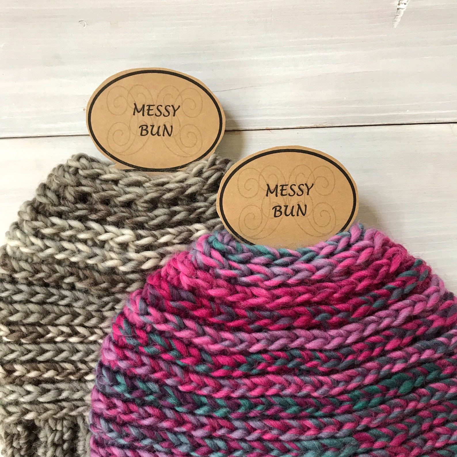 TEMPLATE Crochet Messy Bun Hat Cutout Download Printable - Etsy