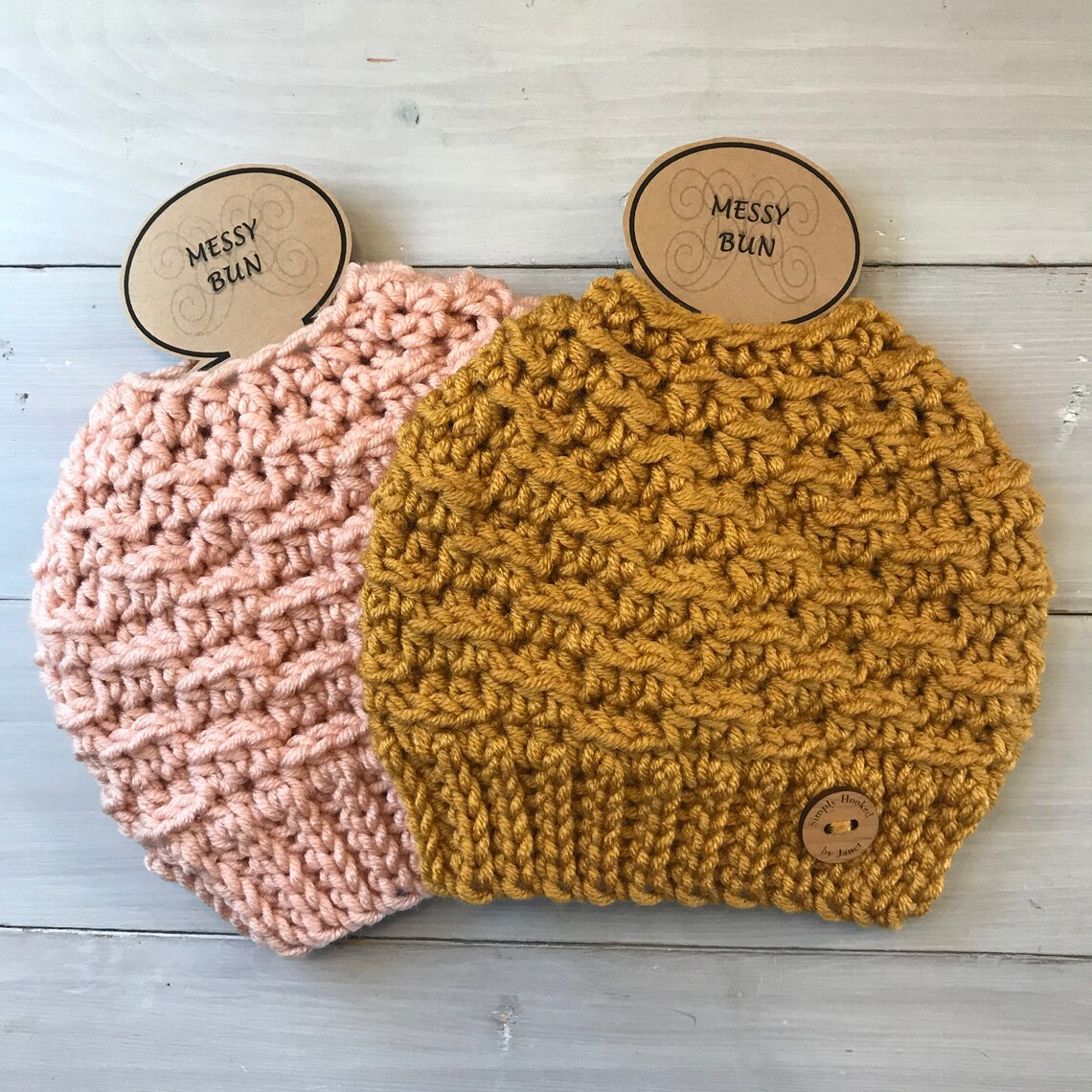 TEMPLATE Crochet Messy Bun Hat Cutout Download Printable - Etsy