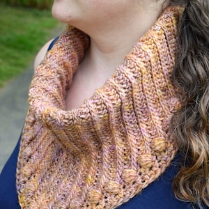 Victoria Cowl | Ribbed Cowl PDF CROCHET PATTERN | Textured Neck Warmer ...