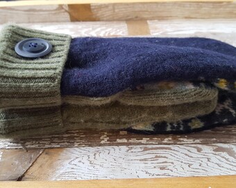 Upcycled Wool Sweater Mitten pdf pattern INSTANT DOWNLOAD
