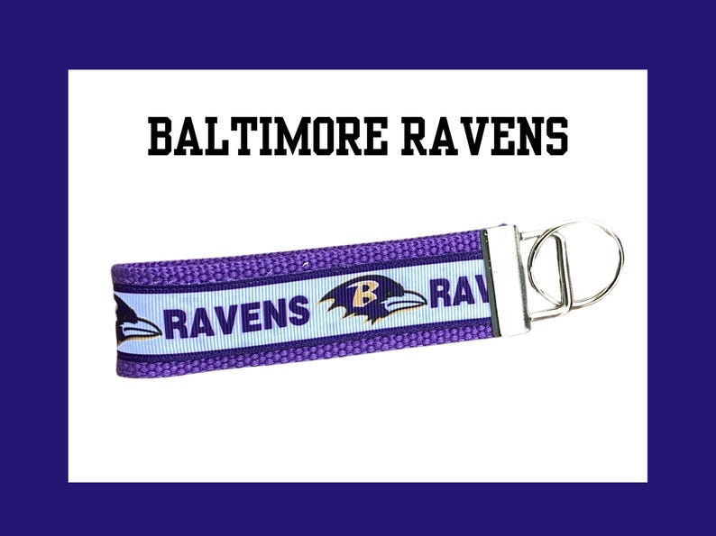 Baltimore Ravens Inspired Key Fob - Etsy