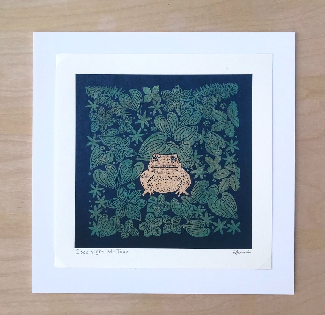 Giclee Print "good Night Mr. Toad" - Etsy
