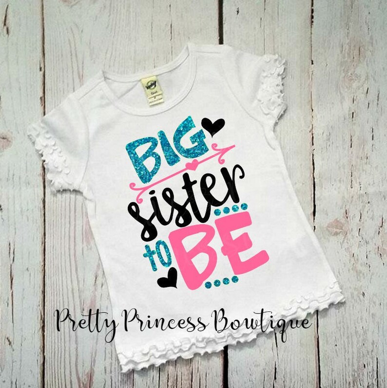 Big Sister Shirt Gender Reveal Ideas Etsy