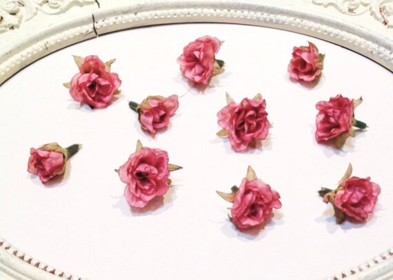24 Mini Silk Roses Victorian Mauve Set of Artificial Roses - Etsy