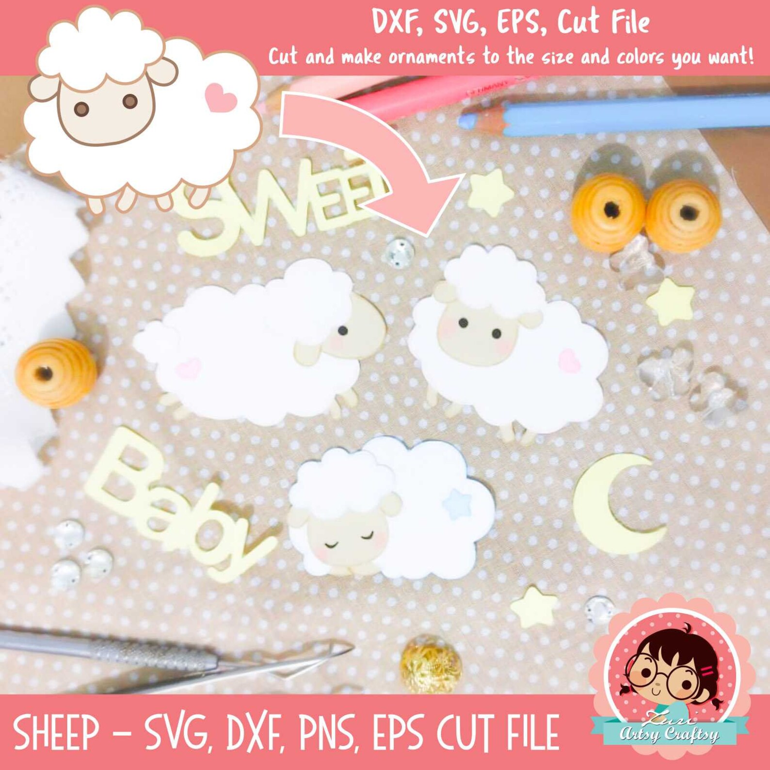 Sheep Clipart and Cut File PACK Cute Sheep Sheep Baby Shower - Etsy Canada