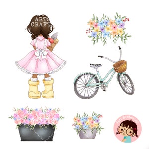 Spring Garden Clipart Collection, Digital Clipart, Printable, Instant ...