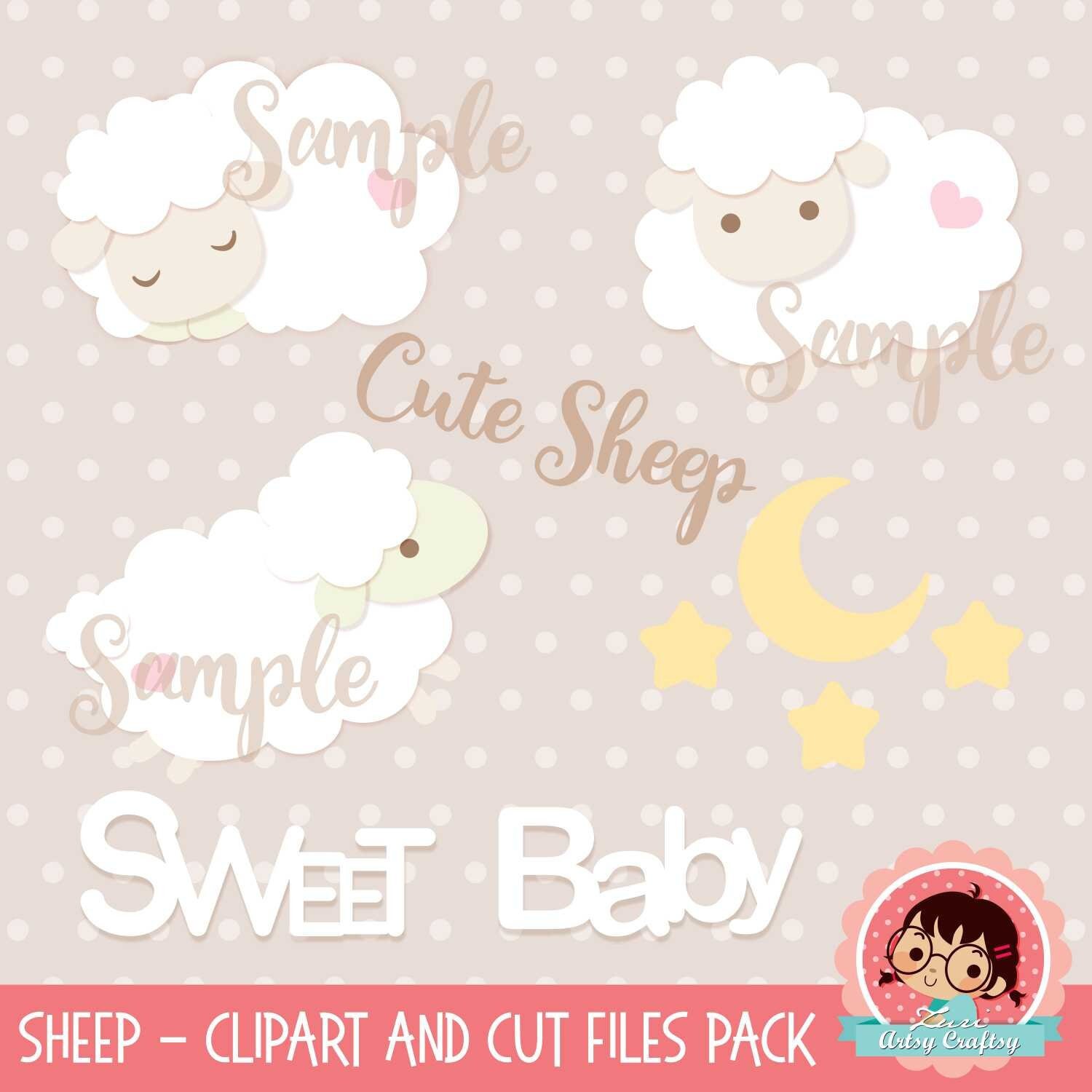 Sheep Clipart and Cut File PACK Cute Sheep Sheep Baby Shower - Etsy Canada