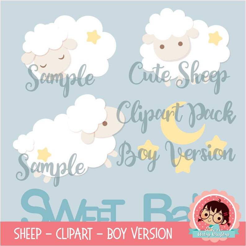 Sheep Clipart and Cut File PACK Cute Sheep Sheep Baby Shower - Etsy Canada