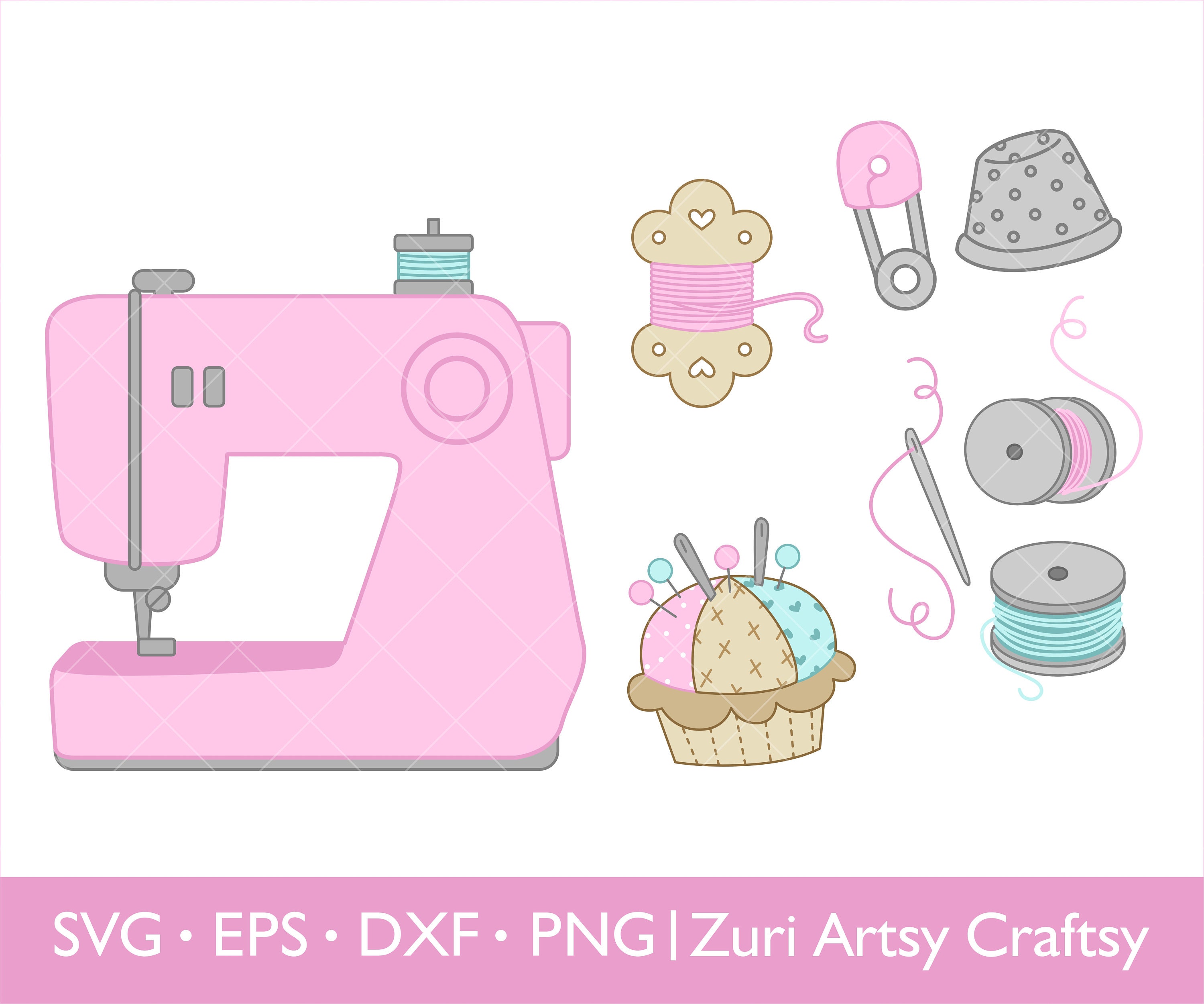 Cute Sewing Machine Clip Art